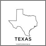 Blank Texas Map | Printable Map Of Texas in PDF