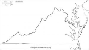 Blank Virginia Map | Printable Map Of Virginia in PDF