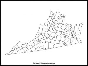 Blank Virginia Map | Printable Map Of Virginia in PDF