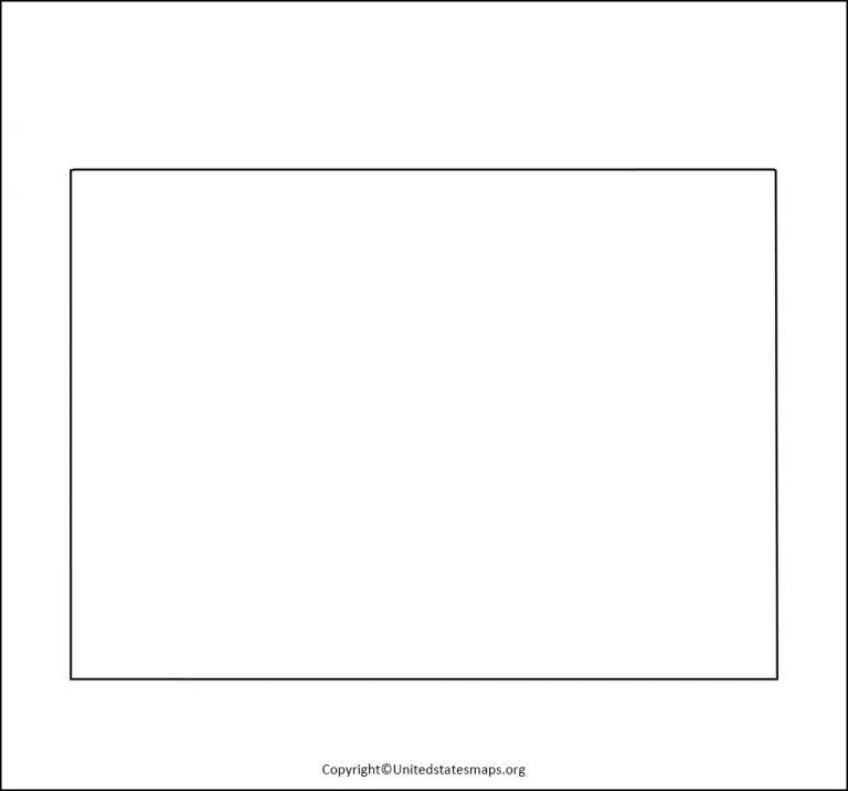 Blank Wyoming Map | Printable Map Of Wyoming in PDF