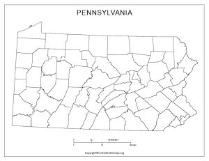 Blank Pennsylvania Map | Printable Map of Pennsylvania