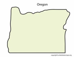 Blank Oregon Map | Printable Map Of Oregon in PDF