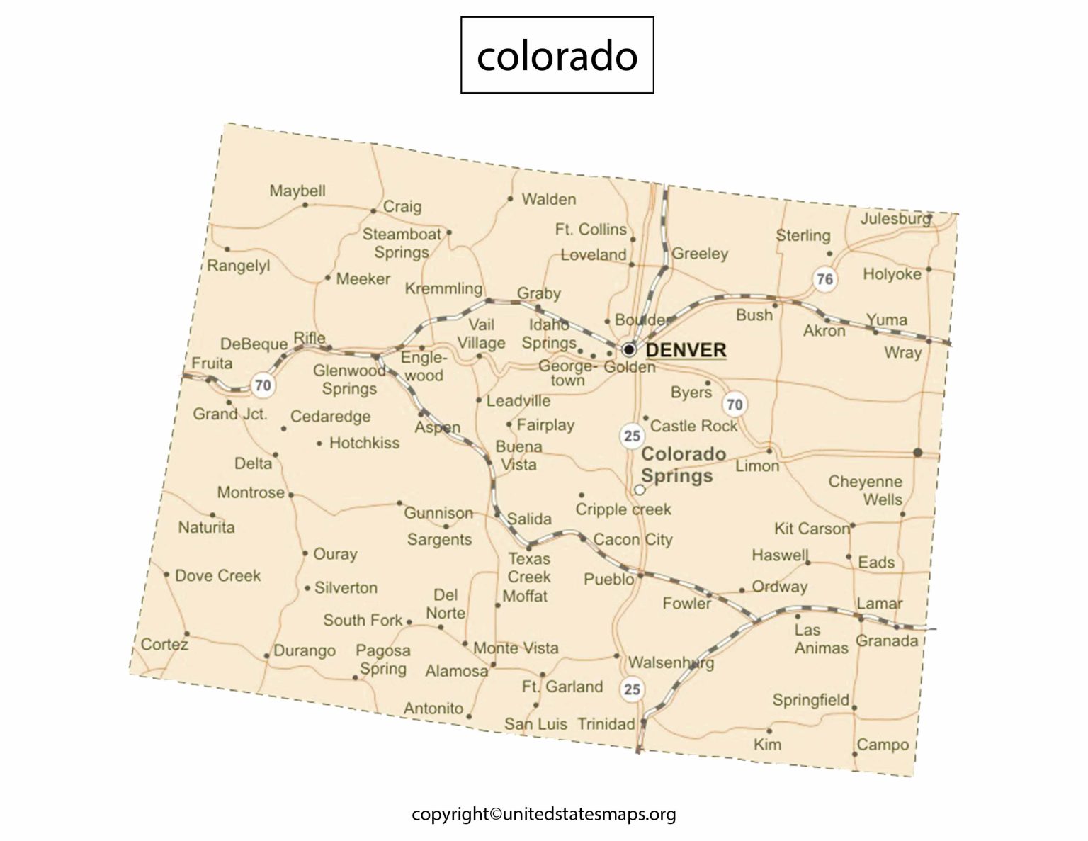 Colorado Political Map Political Map Of Colorado