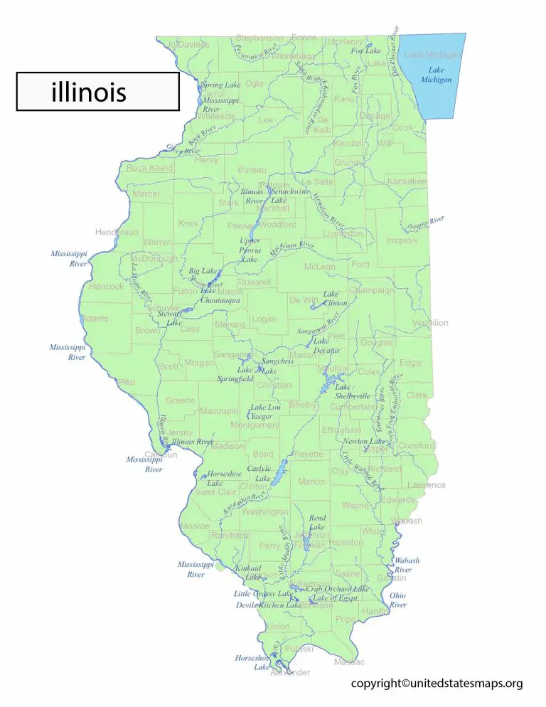 Illinois Political Map | Political Map of Illinois