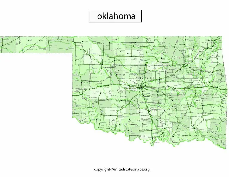 Oklahoma Political Map | Political Map of Oklahoma