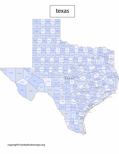 Texas Political Map | Map of Texas County by Political Party