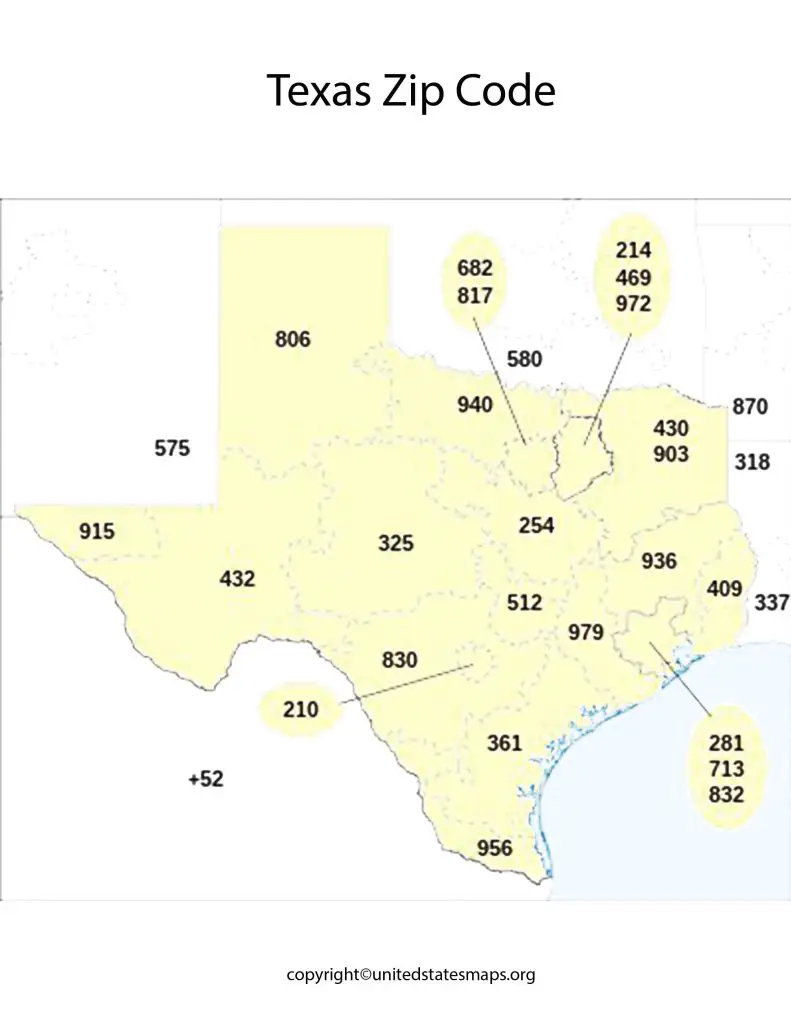 Texas Zip Code Map Printable Texas Zip Code Map Printable
