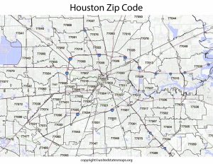 Houston Zip Code Map | Map of Houston Zip Codes
