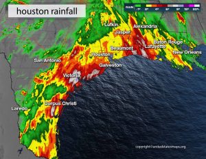 Houston Rainfall Map | Rainfall Map of Houston