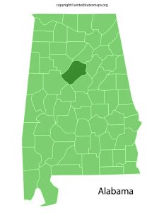 Alabama County Map | County Map of Alabama with Cities