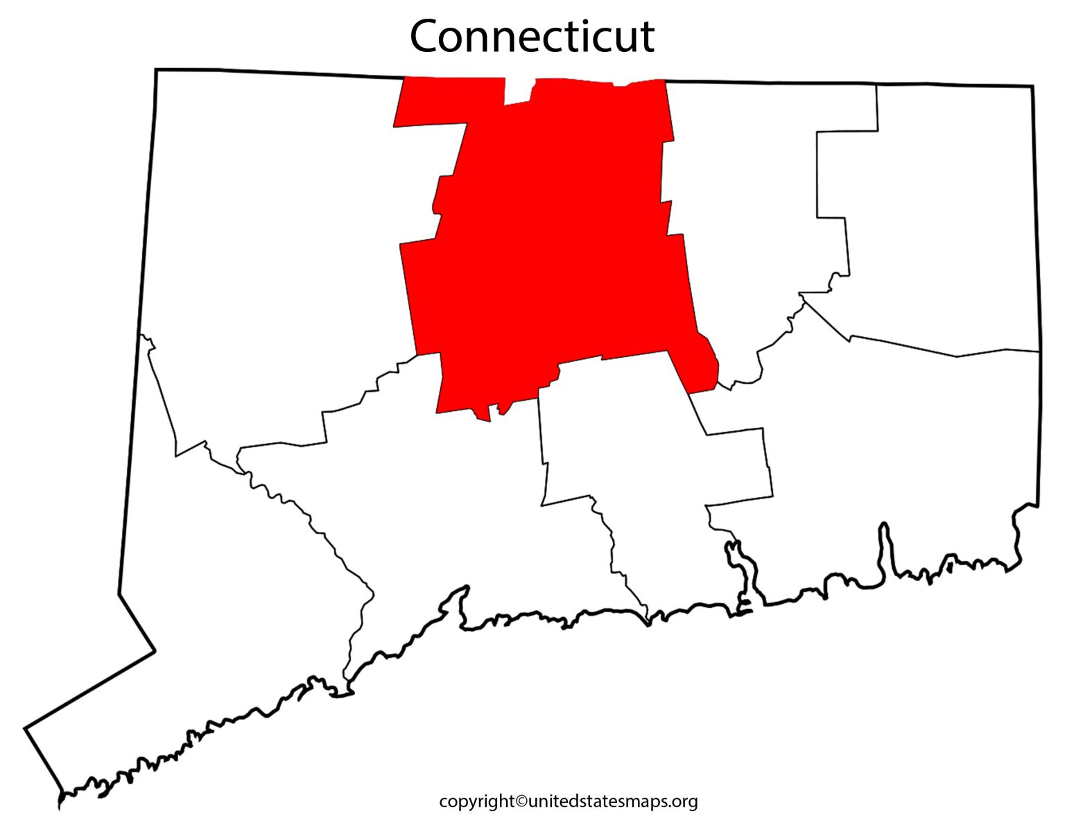 Connecticut County Map | Map of Connecticut by County