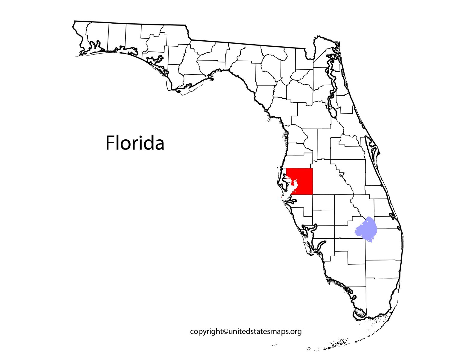 Florida County Map | Map of Florida Counties and Cities