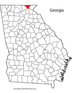 Georgia County Map | Map of Counties in Georgia with Cities