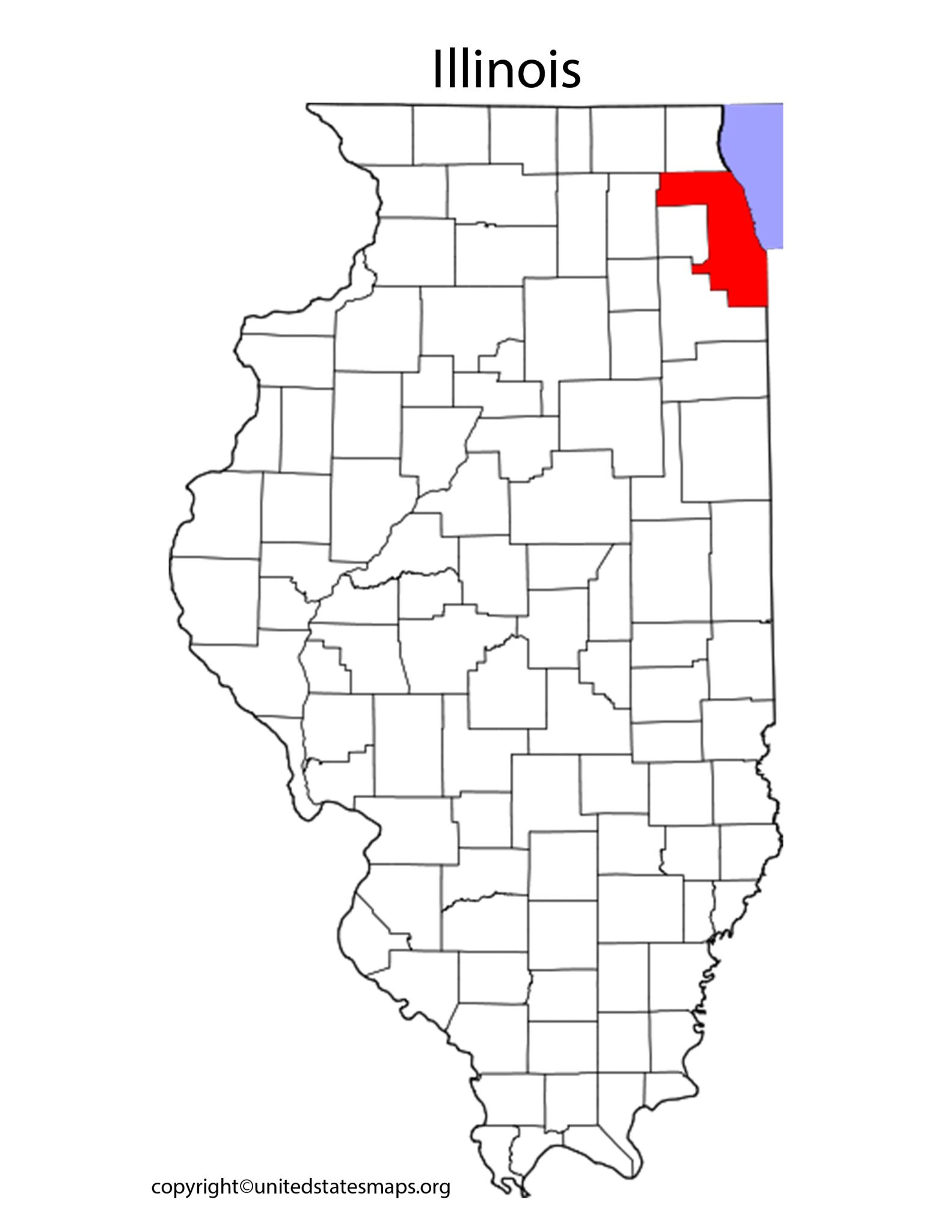 Illinois County Map | Map of Illinois Counties with Cities