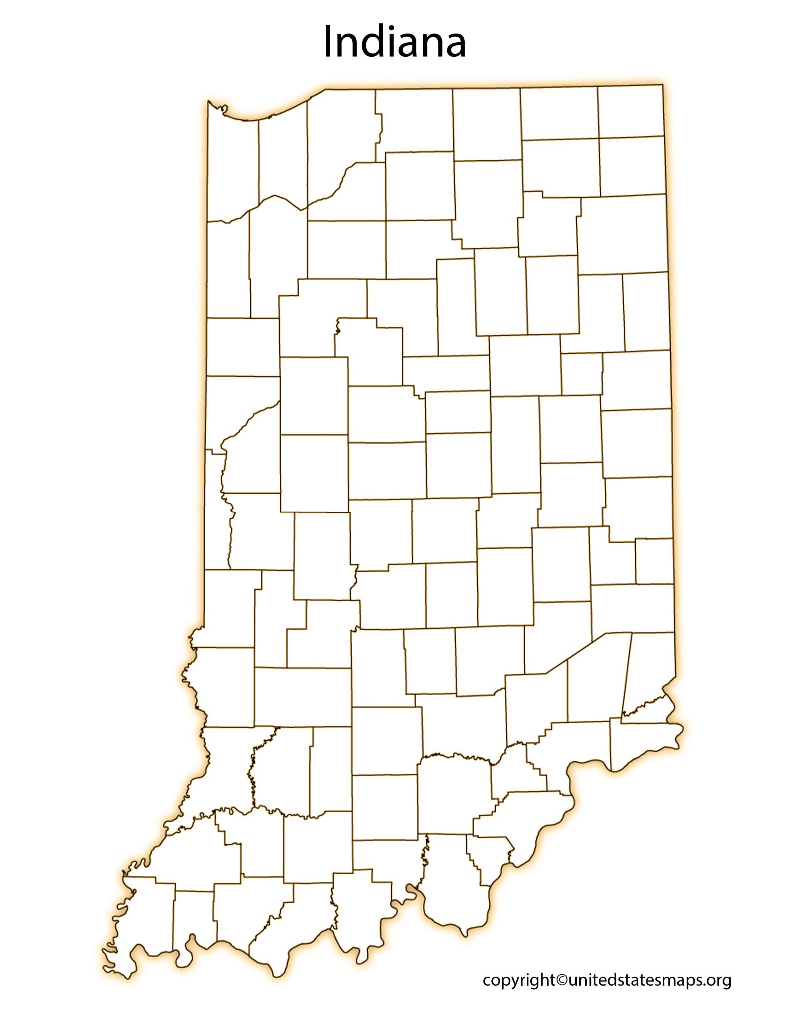 Indiana County Map | Map of Counties in Indiana