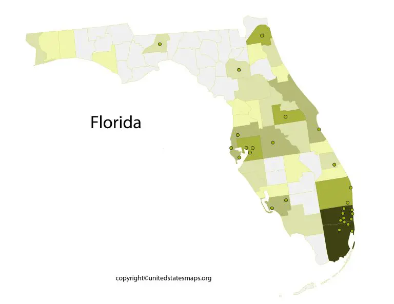 Florida County Map | Map of Florida Counties and Cities