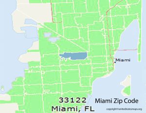 Miami Zip Code Map | Map of Zip Codes in Miami