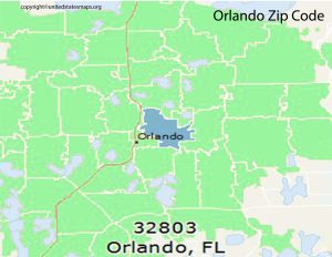 Orlando Zip Code Map | Map of Zip Codes in Orlando