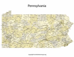 Pennsylvania County Map | Map of Pennsylvania Counties