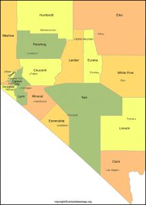 Nevada County Map | Map of Nevada by County