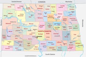North Dakota County Map | County Map of North Dakota