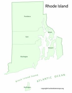 Rhode Island County Map | County Map of Rhode Island