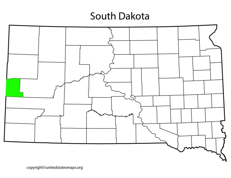 South Dakota County Map | County Map of South Dakota