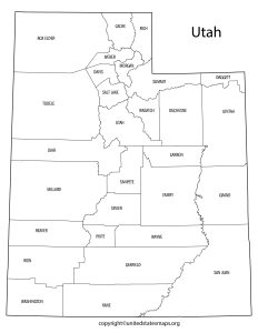 Utah County Map | Map of Utah Counties with Cities