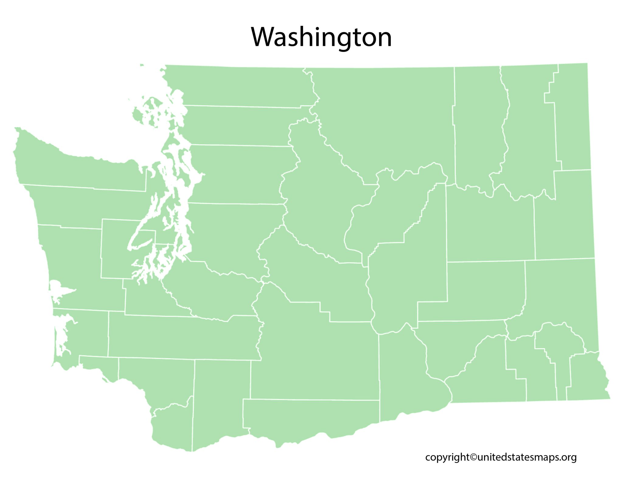 Washington County Map | County Map of Washington with Cities