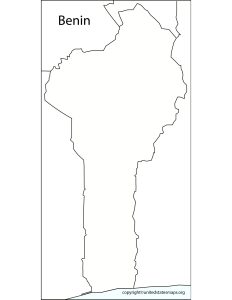Blank Benin Map | Blank Outline Map of Benin