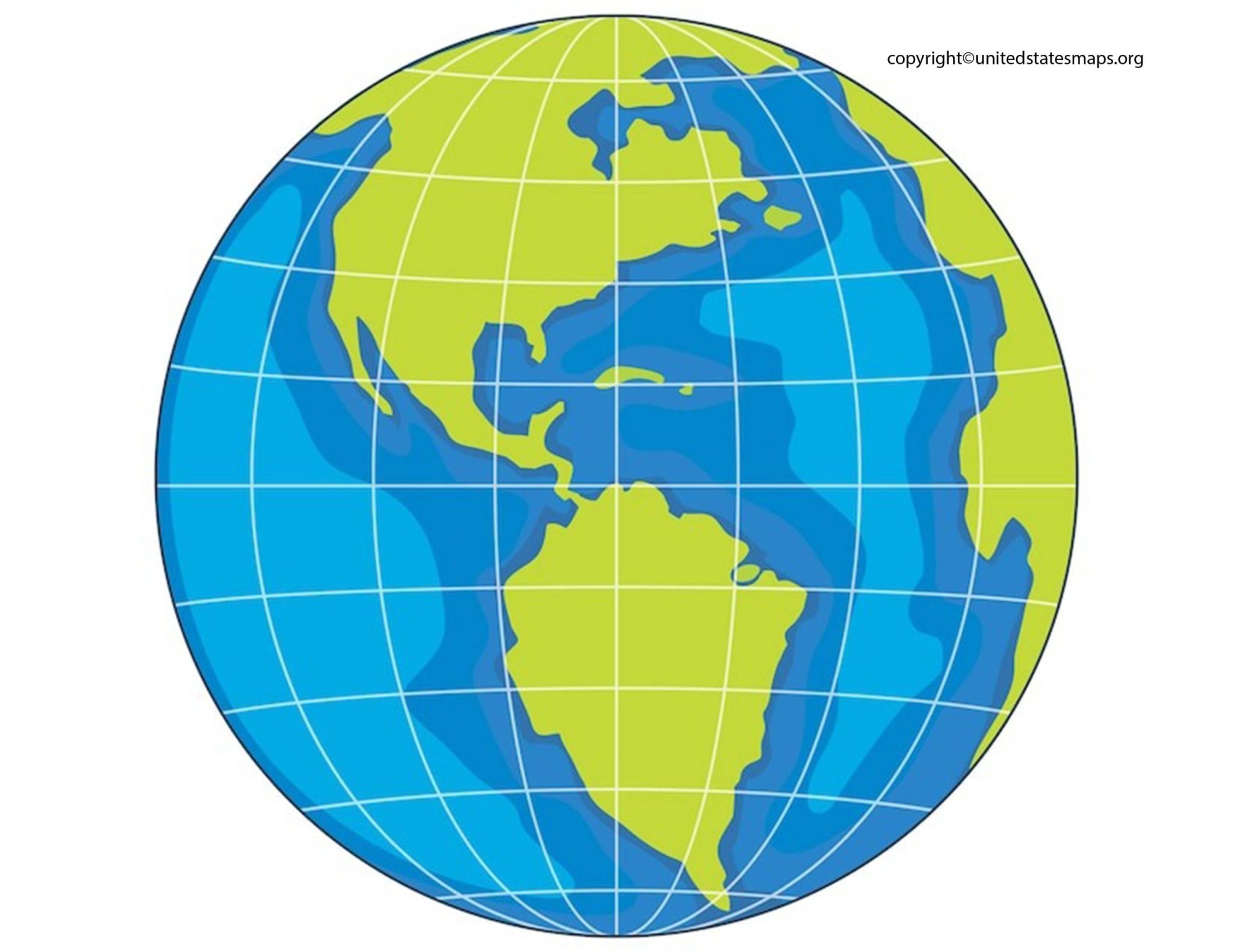Earth Globe Map [Map of the Earth Globe, World]