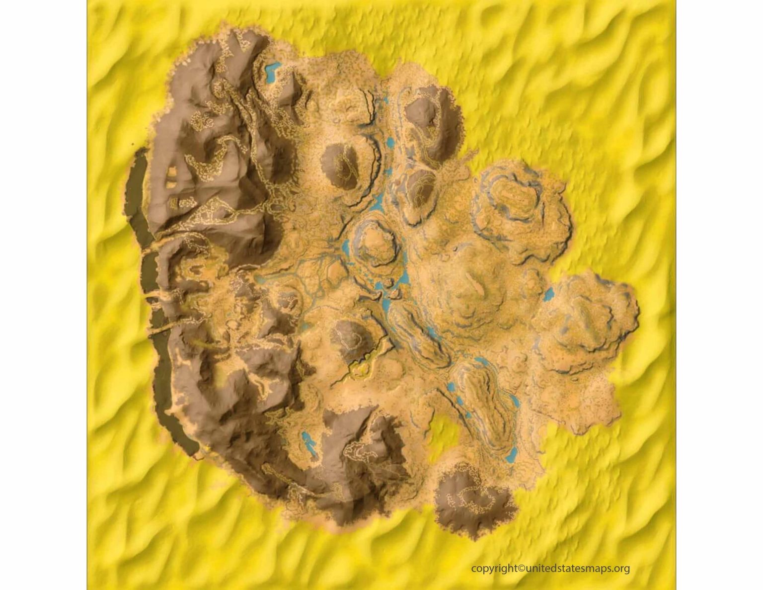 Ark Scorched Earth Map | Scorched Earth Ark Map