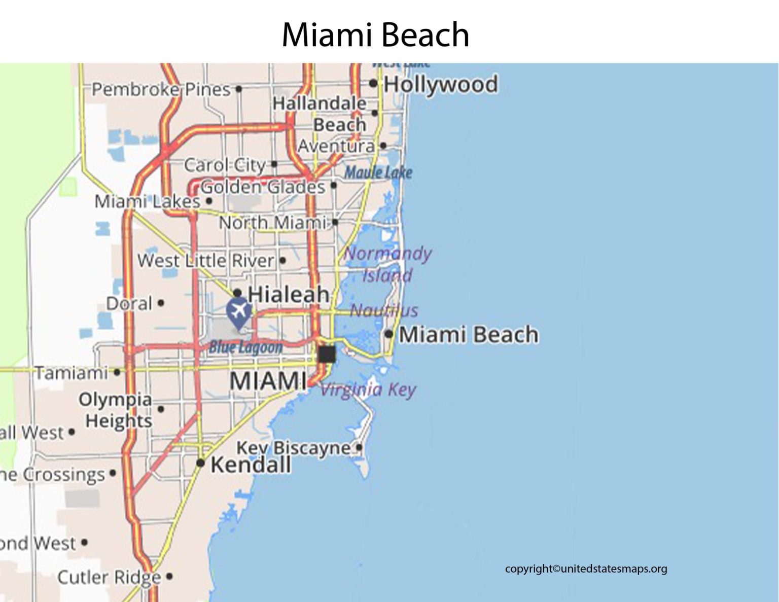 Miami Beach Map | Map of Miami Beach Attractions