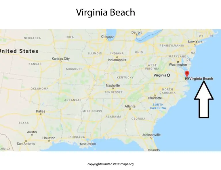 Virginia Beach Map | Map of Virginia Beaches