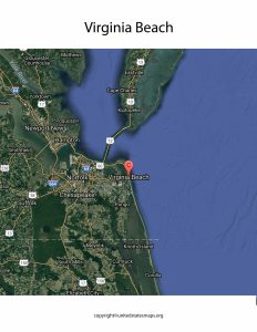 Virginia Beach Map | Map of Virginia Beaches