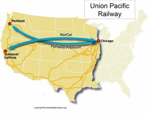 Union Pacific Railway Map [Railroad Routes & Divisions]