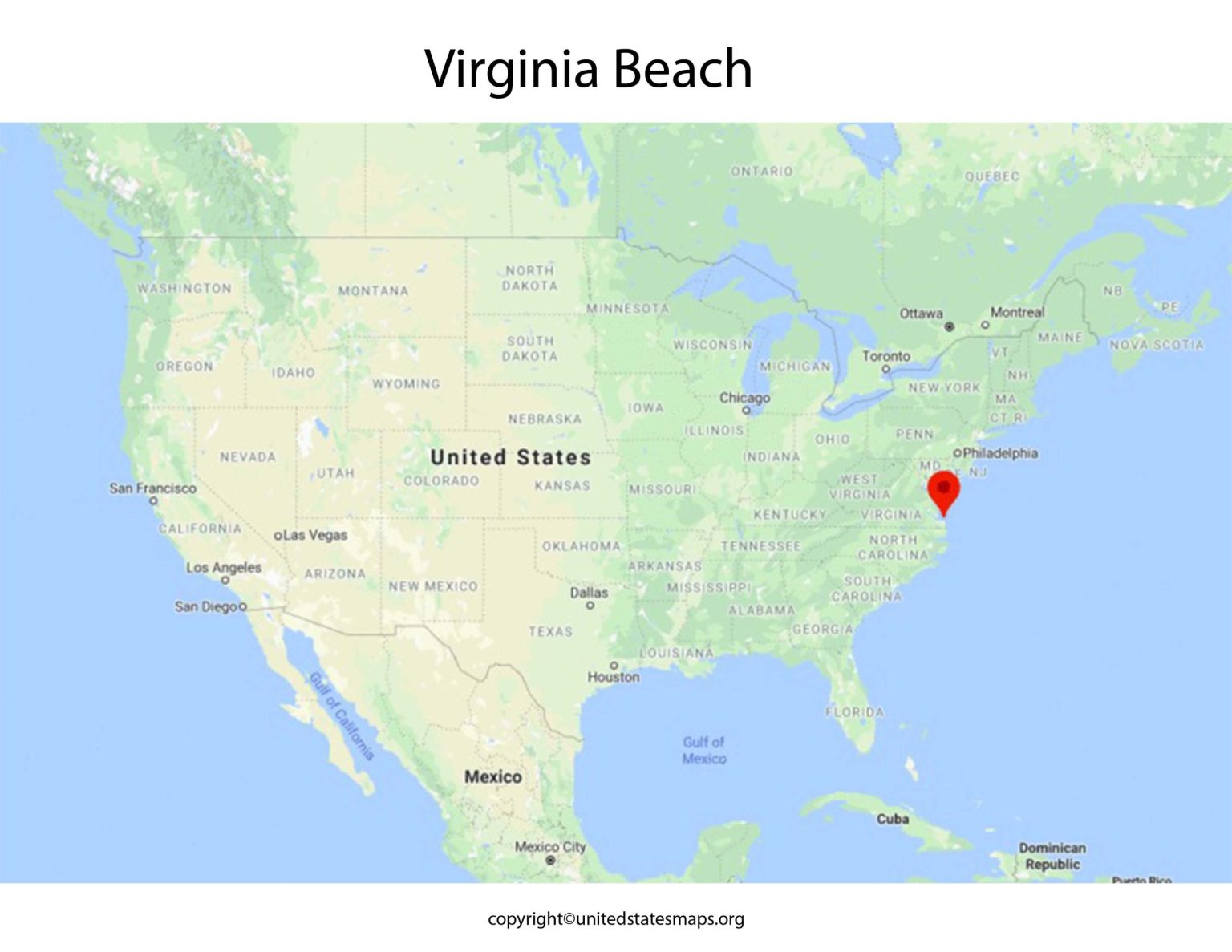 Virginia Beach Map | Map of Virginia Beaches