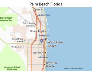 Palm Beach Florida Map | Map of West Palm Beach Florida